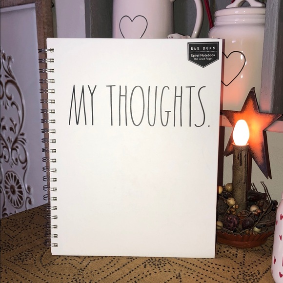 Rae Dunn | Office | Rae Dunn My Thoughts Spiral Notebook Large Sized ...